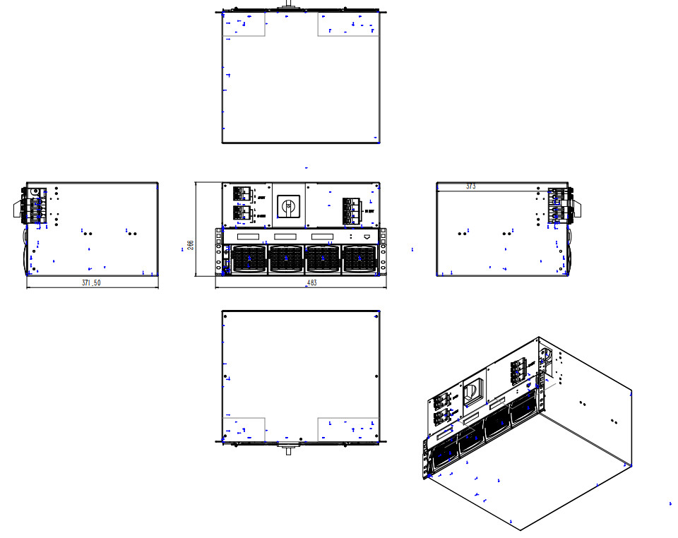 CE+T Modular Dc To Ac Power Inverter TSI BRAVO 110/230 110Vdc 230Vac 2 ...