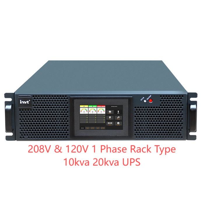 Three Phase Rack Online UPS 208 V 120V 3/3 3/1 Flexible 19 Inch 10kva 20kva