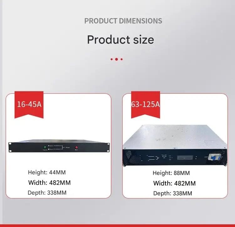 STS Single Phase Static Transfer Switch 6-30KVA AC Dual Circuit ...