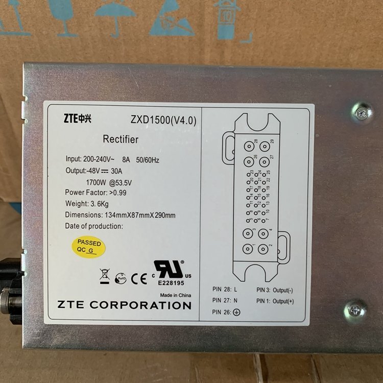 ZTE 48V 48/1500w ZXD1500v4.0 48v 3000w 48v 220v Ac To 48v Dc Rectifier Module