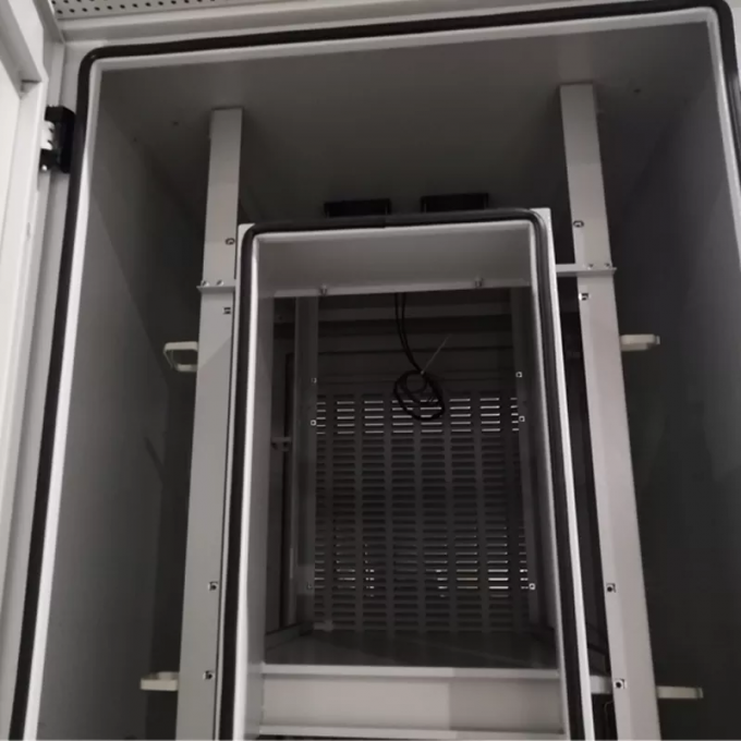 42U Outdoor Electric Weatherproof Data Cabinet With Cooling IP55 IP65